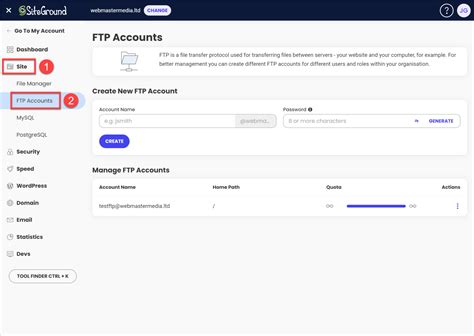 How To Create And Manage FTP Accounts In SiteGround S Site Tools 2023