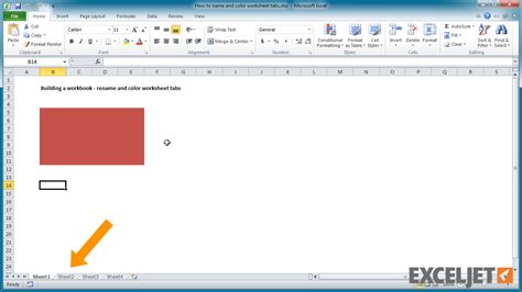 Excel Tutorial How To Name And Format Worksheet Tabs