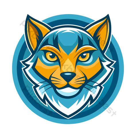 매력적인 고양이 특유의 로고 분위기 일러스트 Ai 무료 다운로드 Pikbest