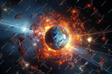 Premium Ai Image Quantum Particles Colliding At Nearlight Speeds Oc