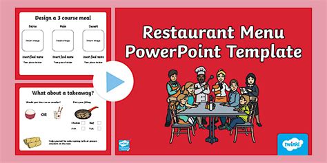 Restaurant Menu Powerpoint Template Primary Resource