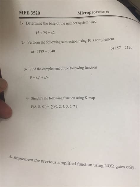 Solved Determine The Base Of The Number System Used 15 25 Chegg Com