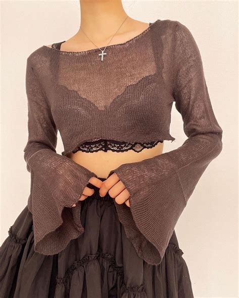 Mode Inspo Mode Inspiration Crochet Crop Top Top