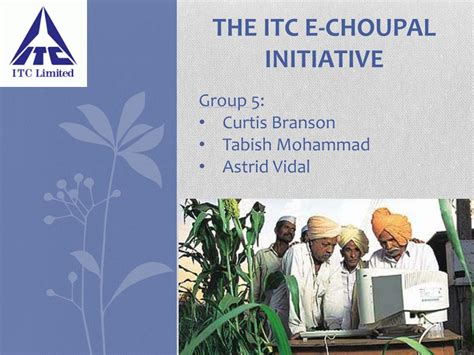 PPT The ITC E Choupal Initiative PowerPoint Presentation Free Download ID