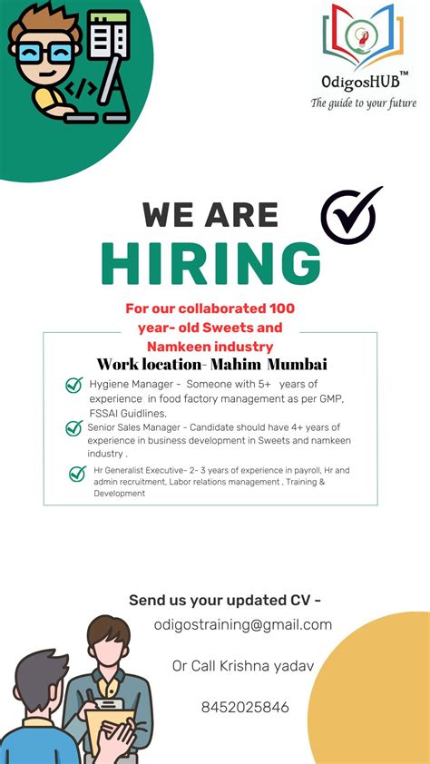 Krishna Yadav On Linkedin Hiring Hiring Jobopening Joinourteam Foodindustry Foodsafety Hr
