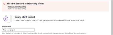 Why I Cannot Create Blank Project Devsecops Gitlab Forum