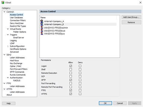 Vshell Secure File Transfer Server Sftp Ftps Vandyke Software