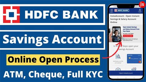 HDFC Bank Account Opening Process How To Open Hdfc Saving