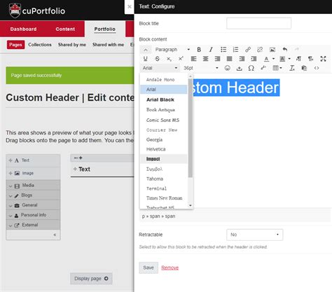 Create A Custom Header CuPortfolio Help Centre