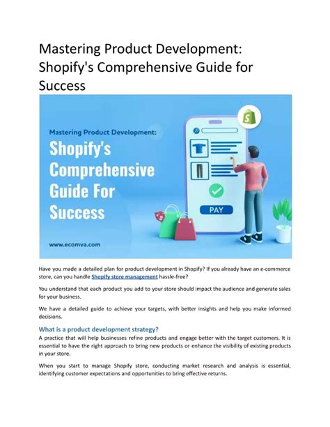 Ppt Mastering Product Development A Comprehensive Guide By Shopify