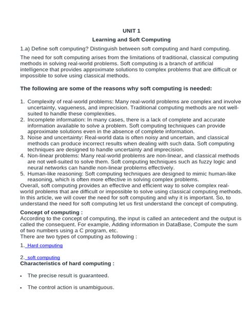 softcomputing course material pdf artificial neural network support vector machine