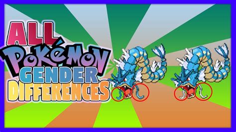 All Pokemon Gender Differences Youtube