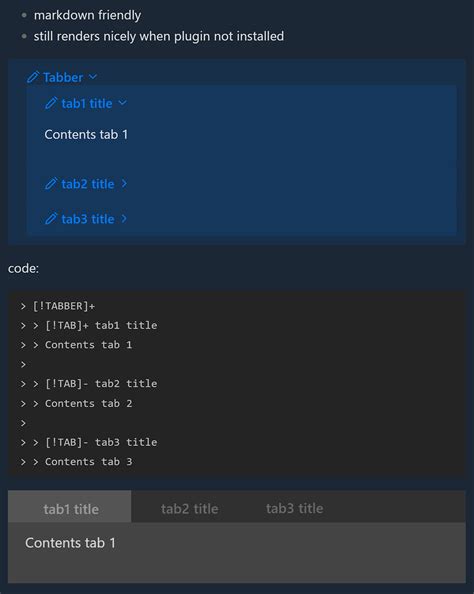 Tabber Plugin Plugins Ideas Obsidian Forum