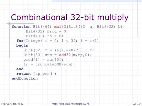 Ppt 6s078 Computer Architecture A Constructive Approach