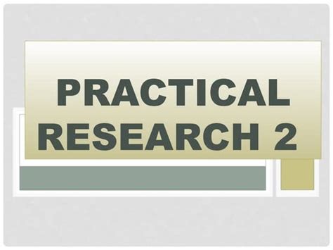 Practical Research 2 Lesson Plan On Research Variablesdocx