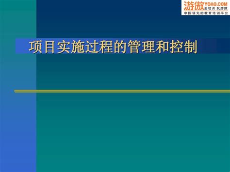项目实施过程的管理和控制 ppt 90页 word文档在线阅读与下载 无忧文档