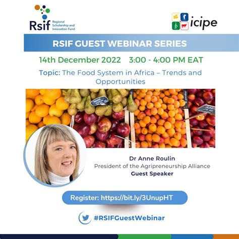 Join Dr Anne Roulin President Of The Agripreneurship Alliance For The 30th Series Of The Guest