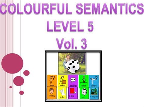 C Semantics Level 5pack Vol3 Subject Verb Object Place Describe 53 Cards Teaching