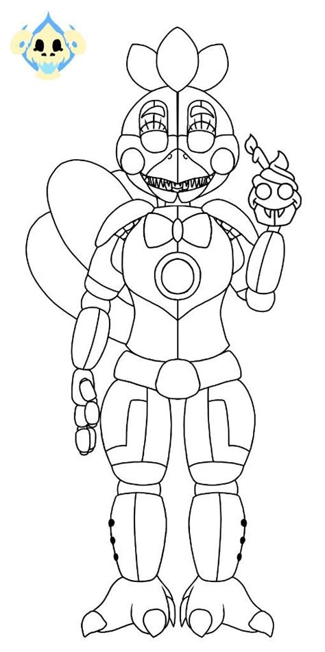 Anime Toy Chica Coloring Pages Fnaf Bonnie Coloring Page Free Printable Coloring Pages Top