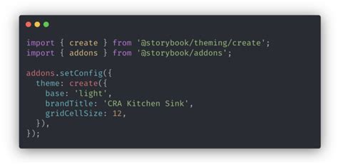 Declarative Storybook Configuration