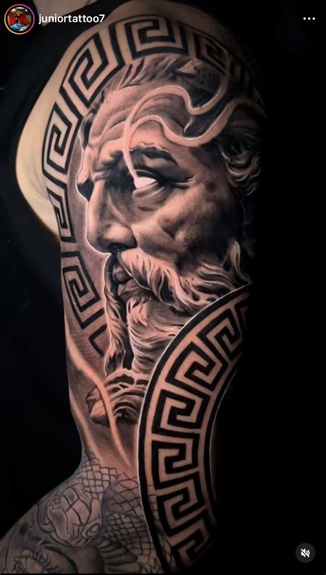 Pin By Dgtattoo On Poisedonzeus Greek God Tattoo Half Sleeve