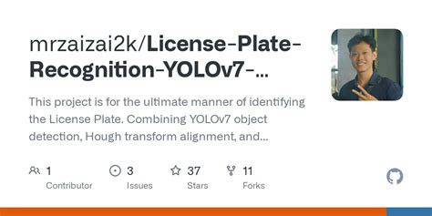 License Plate Recognition Yolov7 And Cnnyolo V7 License Plate Detectionipynb At Main