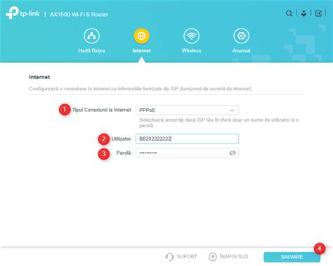 Configurează conexiunile PPPoE de pe routerul TP Link cu Wi Fi 6