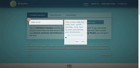 Yet Another Biorhythm Calculator Php Codester