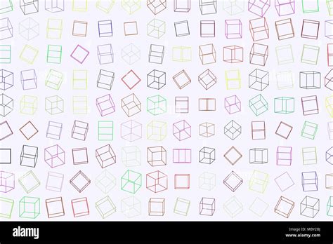 Conceptual Background Square Rectangle Pattern For Design 3d Perspective View Style Of Mosaic