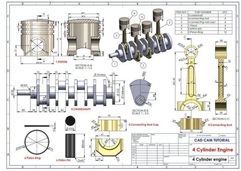 Exercise Four Cylinder Engine In Solidworks Prashant Kendre