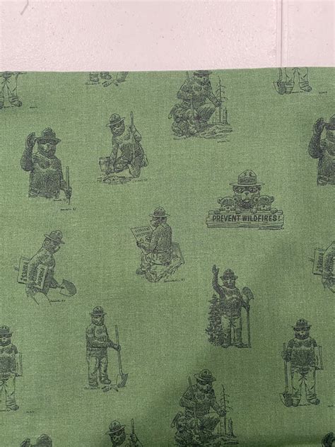 Smokey Bear Fabric Riley Blake Designs Smokey Bear Fabric Etsy