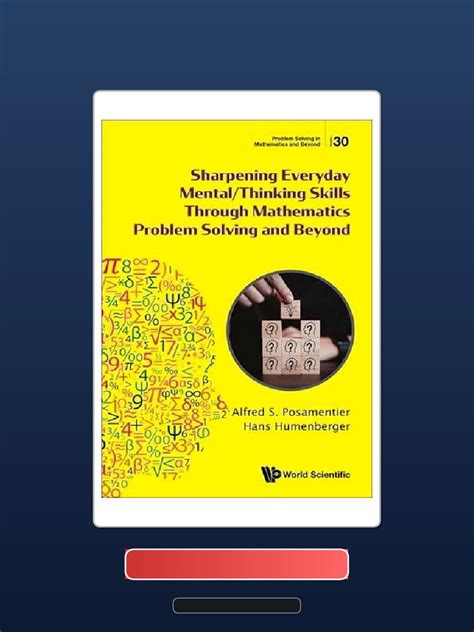 Testbank Sharpening Everyday Mentalthinking Skills Through Mathematics