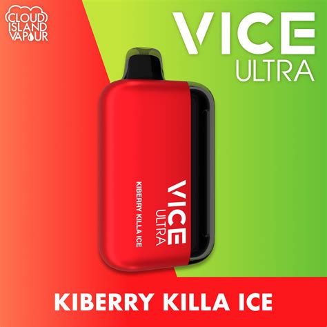 Vice Ultra 60k Disposable Vape Kiberry Killa Ice Cloud Island Vapour