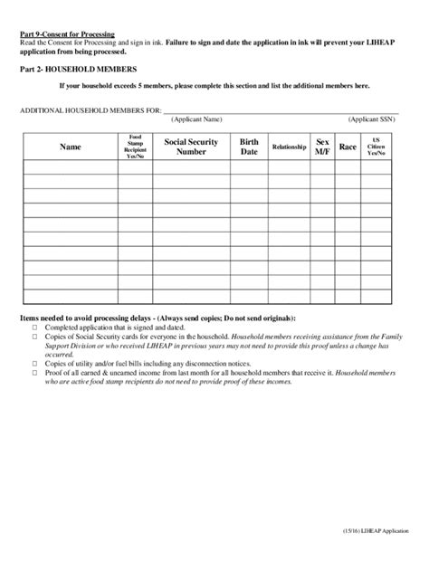 2016 Form Mo Liheap Application Fill Online Printable Fillable Blank