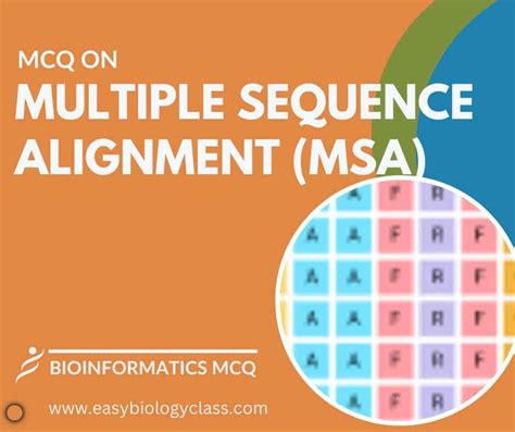 Mcq On Multiple Sequence Alignment Easybiologyclass