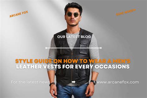 Style Guide On How To Wear A Mens Leather Vests