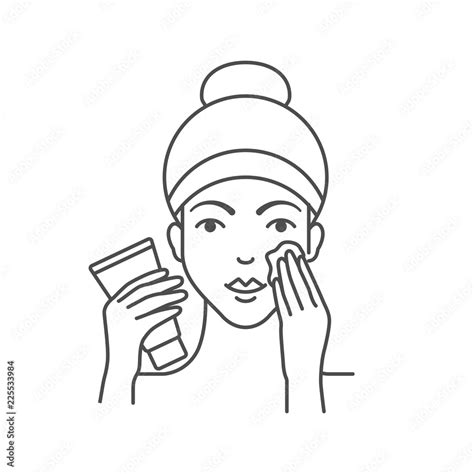 Putting On Makeup Drawing Saubhaya Makeup