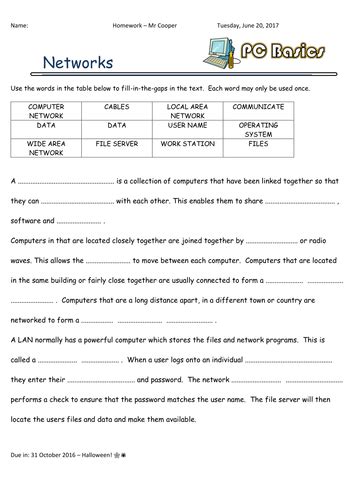 Y7 Pc Basics Computer Science Project Teaching Resources