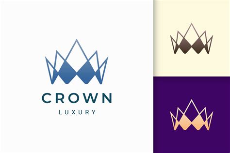 Crown Logo In Luxury Represent King Graphic By Murnifine · Creative Fabrica