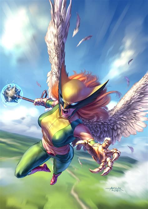 Hawkwoman Dc Ademir Leal On Artstation At