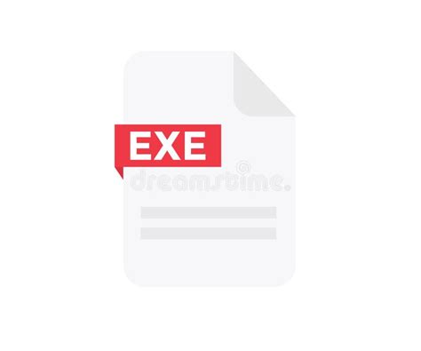 File Format Exe Logo Design Document File Icon Element For