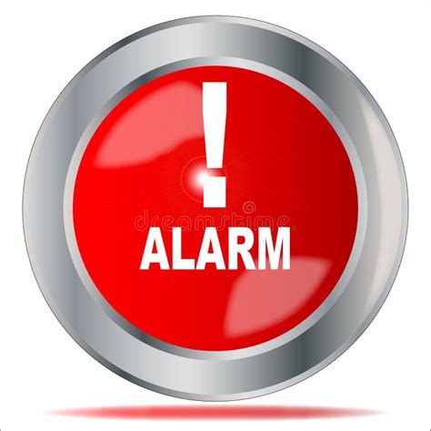 Isolated Red Alarm Button Stock Vector Illustration Of Graphic 114535719
