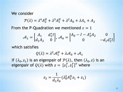 Ppt Palindromic Quadratization And Structure Preserving Algorithm For Palindromic Matrix
