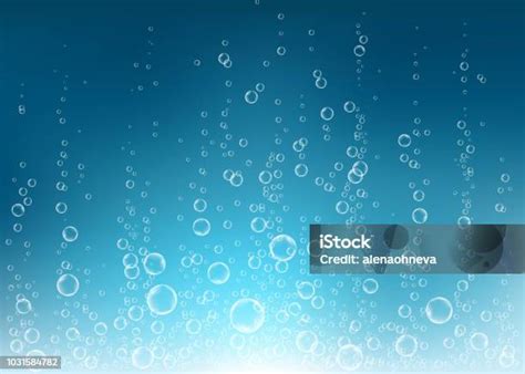 해저 블루 Fizzing 공기 물 또는 산소 거품 텍스처 벡터 3차원 형태에 대한 스톡 벡터 아트 및 기타 이미지 3차원 형태 광선 기체 물리 구조 Istock