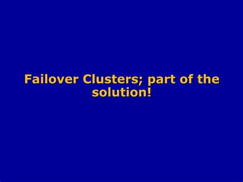 PPT SQL Server 2000 Clustering PowerPoint Presentation Free Download ID 37906