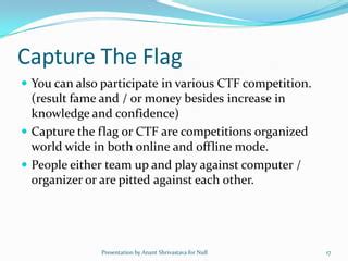 How To Setup A Pen Test Lab And How To Play CTF PPT