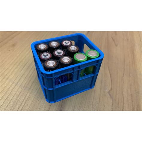 Porta Pilhas Aa Ou Aaa Organizador Mini Engradado De Bebidas Shopee Brasil