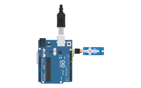 Circuit Design Control De Servo Con For Y 10002000us Tinkercad
