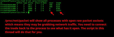 Detecting Packet Sniffing Malware On Linux
