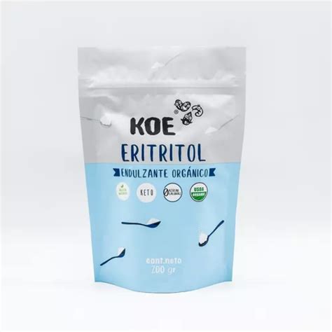 Eritritol 200gr Marca Koe Endulzante Orgánico Cuotas Sin Interés